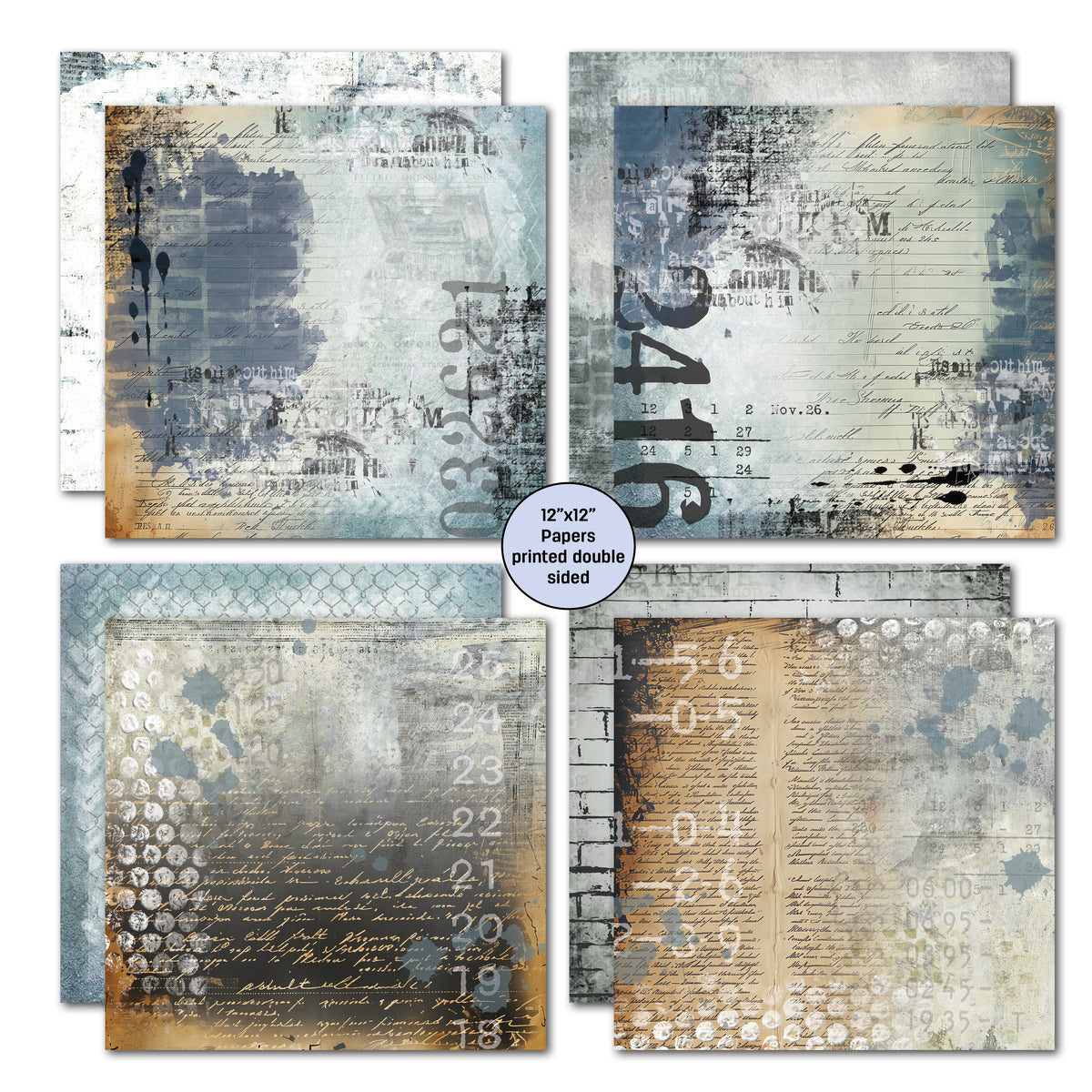 3Quarter Designs - Eclectic Clockwork 12" x 12" Collection – Craftables