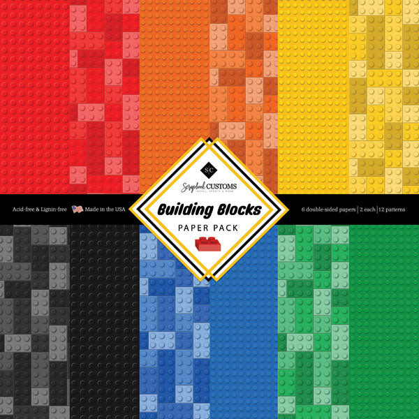 Building Block 12 x 12 Paper Pad #1 – Craftables