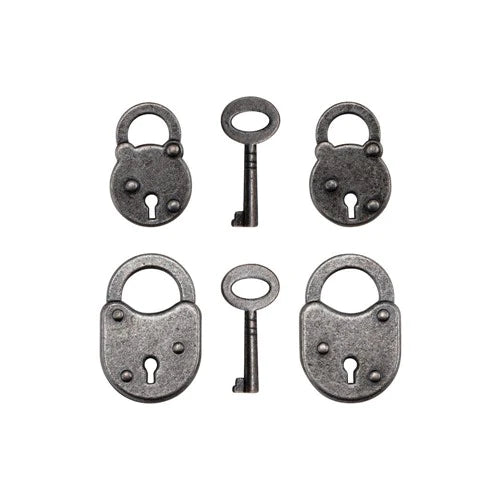 Tim Holtz - Metal Adornment - Locks and Keys – Craftables