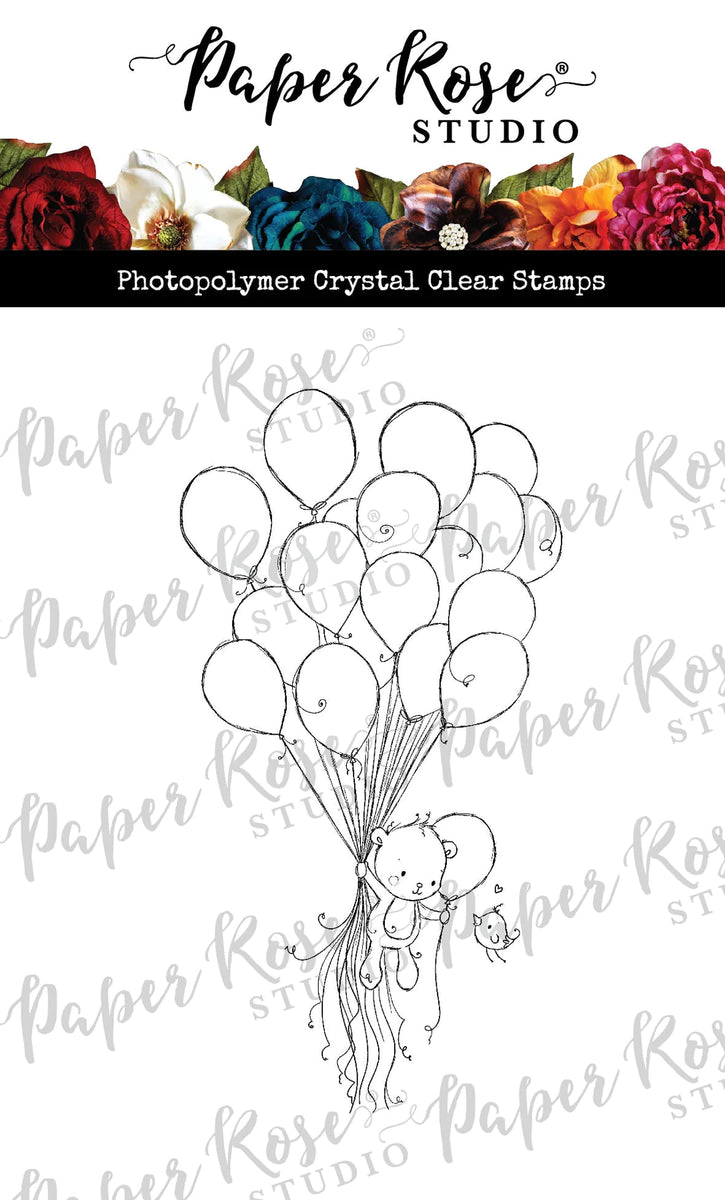 Teddys Balloons Stamp Set - Paper Rose – Craftables