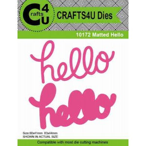 Matted Hello Dies – Craftables