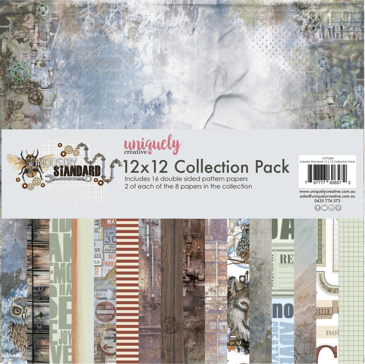 UCP2681 : Industry Standard 12 x 12 Collection Pack (16 sheets) (Indus ...