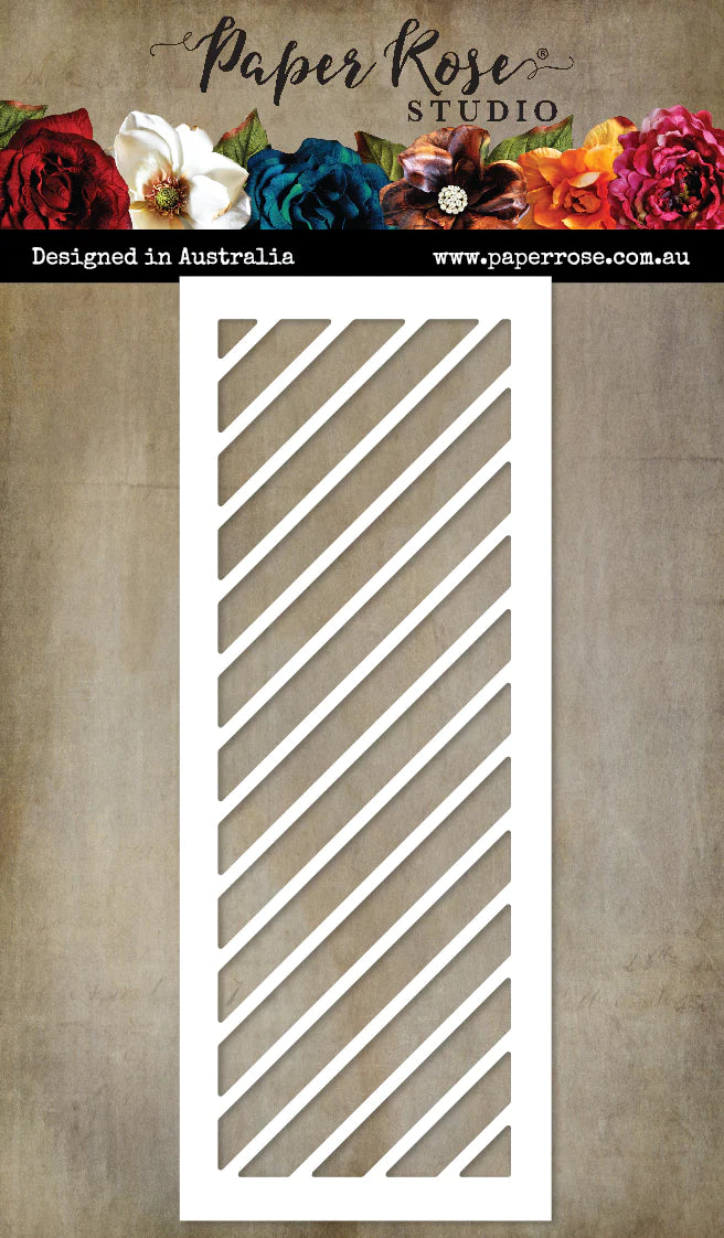 Paper Rose - Diagonal Stripe Border Die (28390) – Craftables