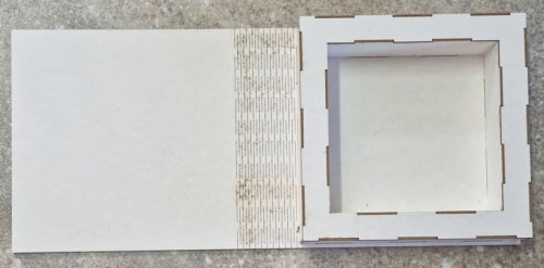 6" x 6" Wooden Chipboard Box with Closing lid Kitset – Craftables