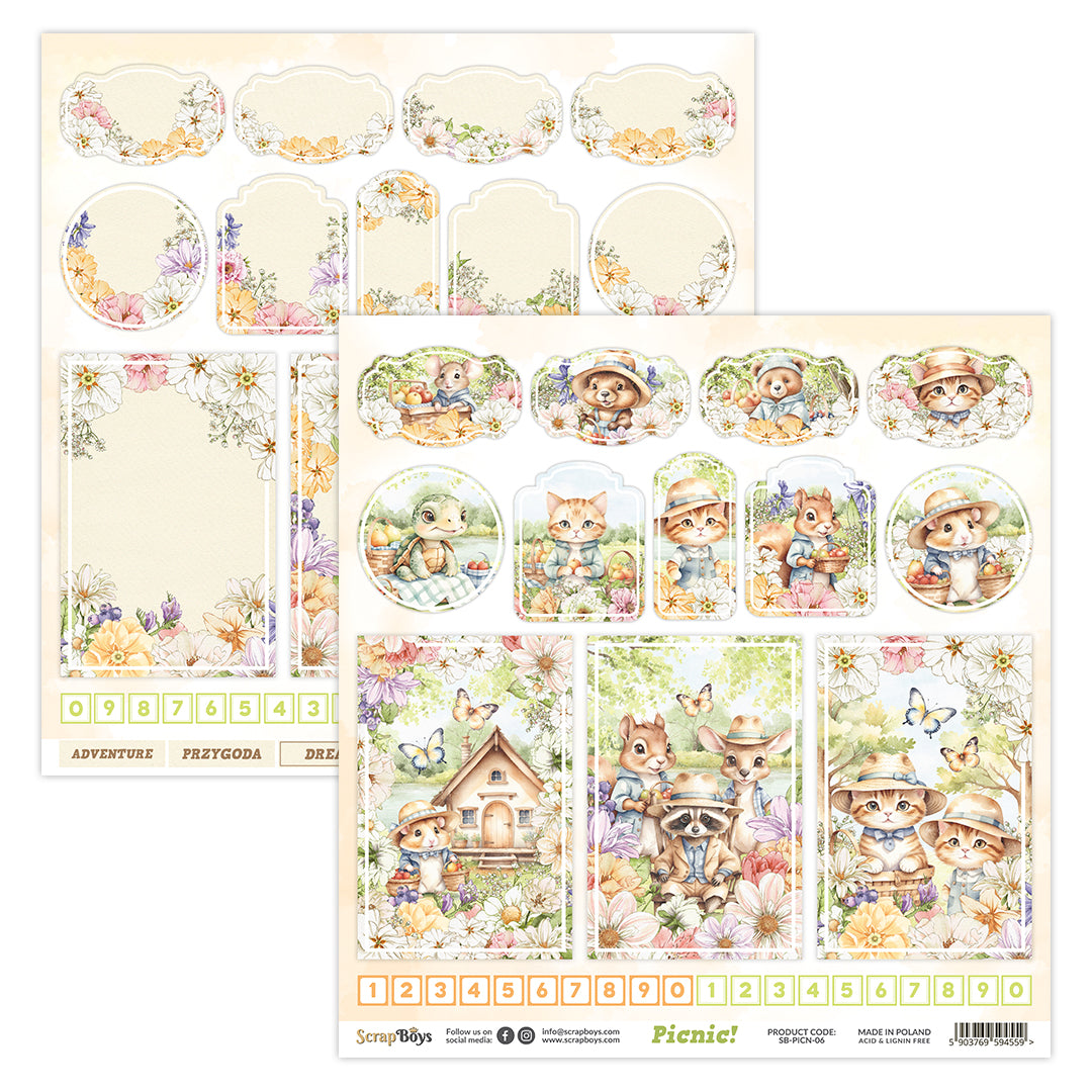 PICN06 : Picnic - 12x12 Double Sided Paper – Craftables
