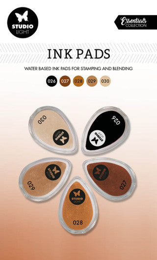 Studio Light Shades of Brown Mini Ink Pads – Craftables