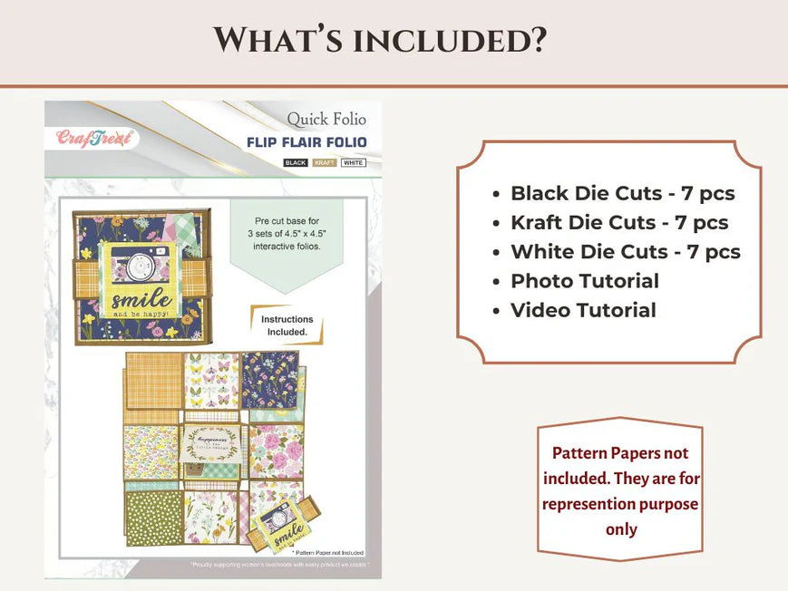 Craftreat : Project Template - Flip Flair Folio Project Pack (3 sets i ...