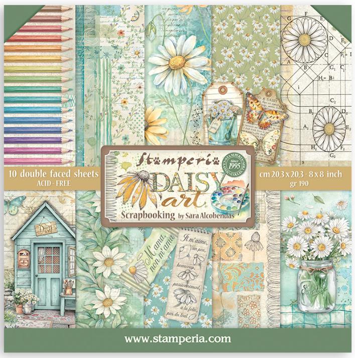 Daisy Art 8 x 8 Paper Pack Background Papers – Craftables