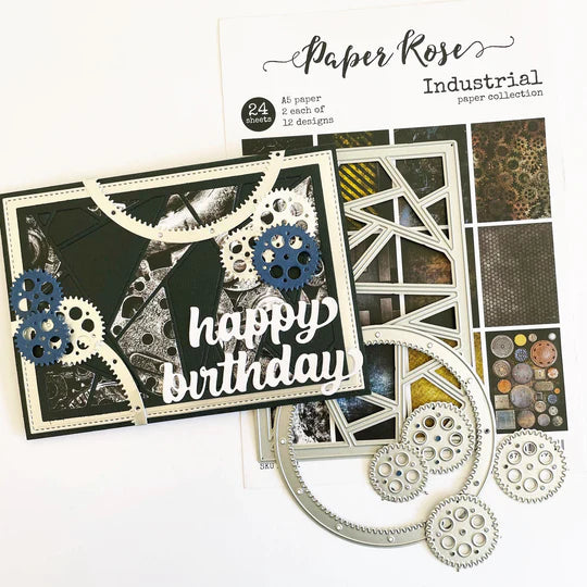 17868 : Cog Frame Border Die - Paper Rose – Craftables