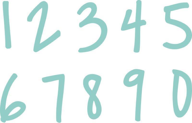 DD175 : Decorative Die - Small Numbers – Craftables