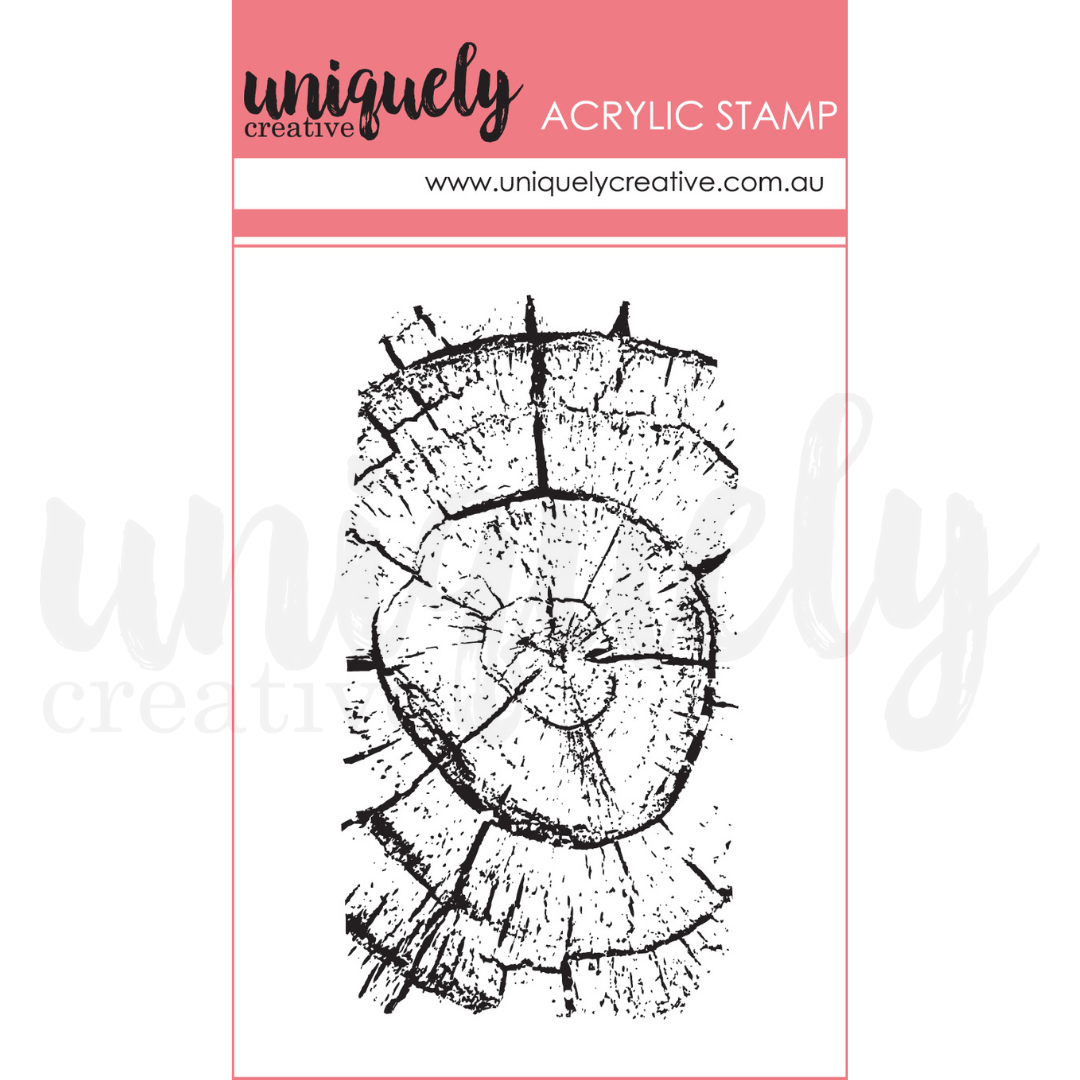 UC1867 : Log Mark Making Stamp (Among the Gum Trees) – Craftables